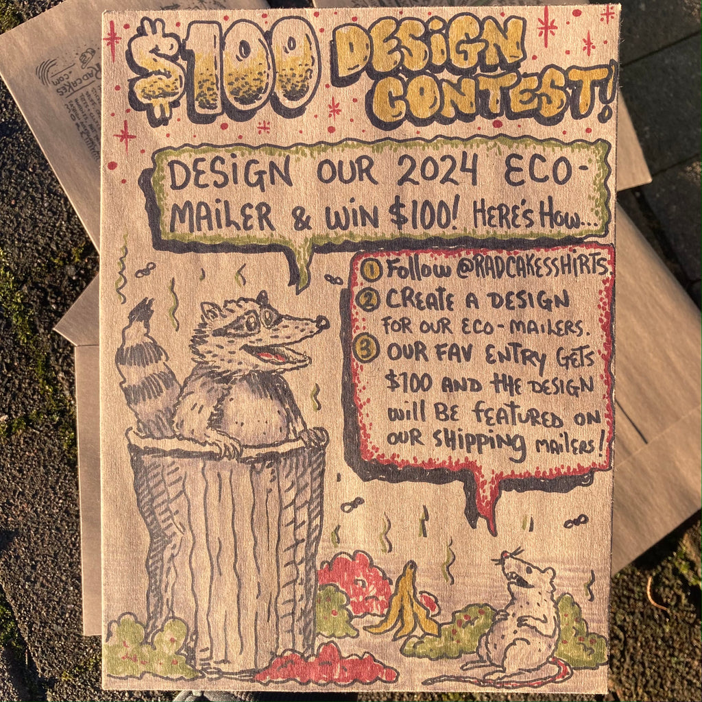 Eco-Mailer Design contest w/ $100 prize! – RAD Shirts Custom Printing