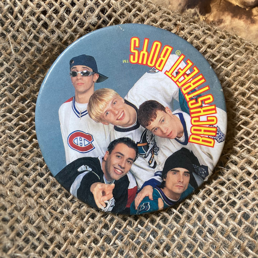 1997 Backstreet Boys pinback button – RAD Shirts Custom Printing