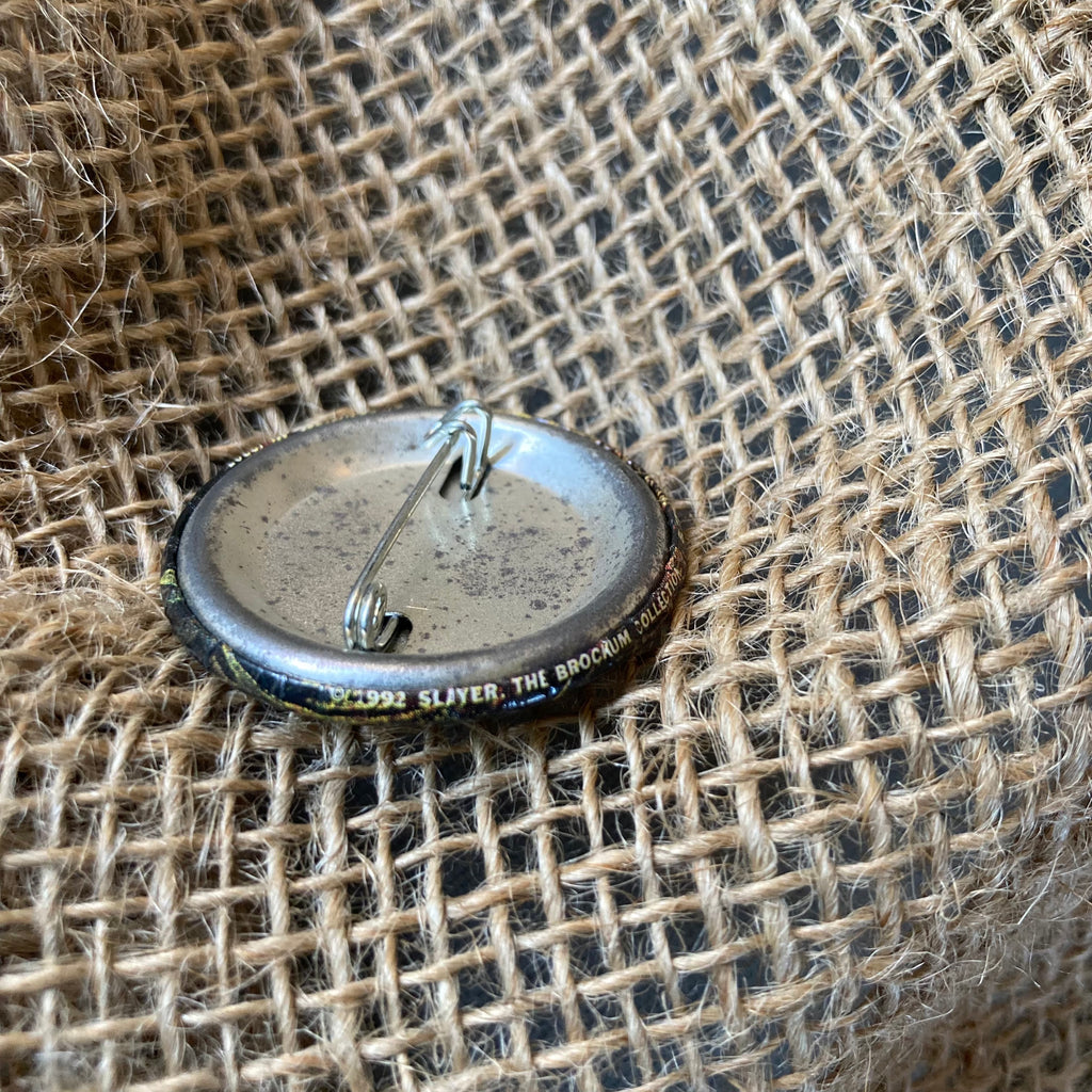 1992 SLAYER pinback button from The Brockum Collection – RAD Shirts ...