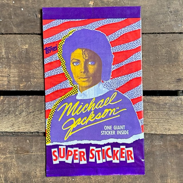 1984 Michael Jackson Super Sticker Unopened – RAD Shirts Custom Printing