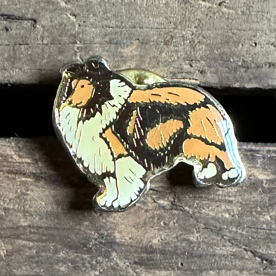 Vintage Sheltie Dog Pinback Button – RAD Shirts Custom Printing