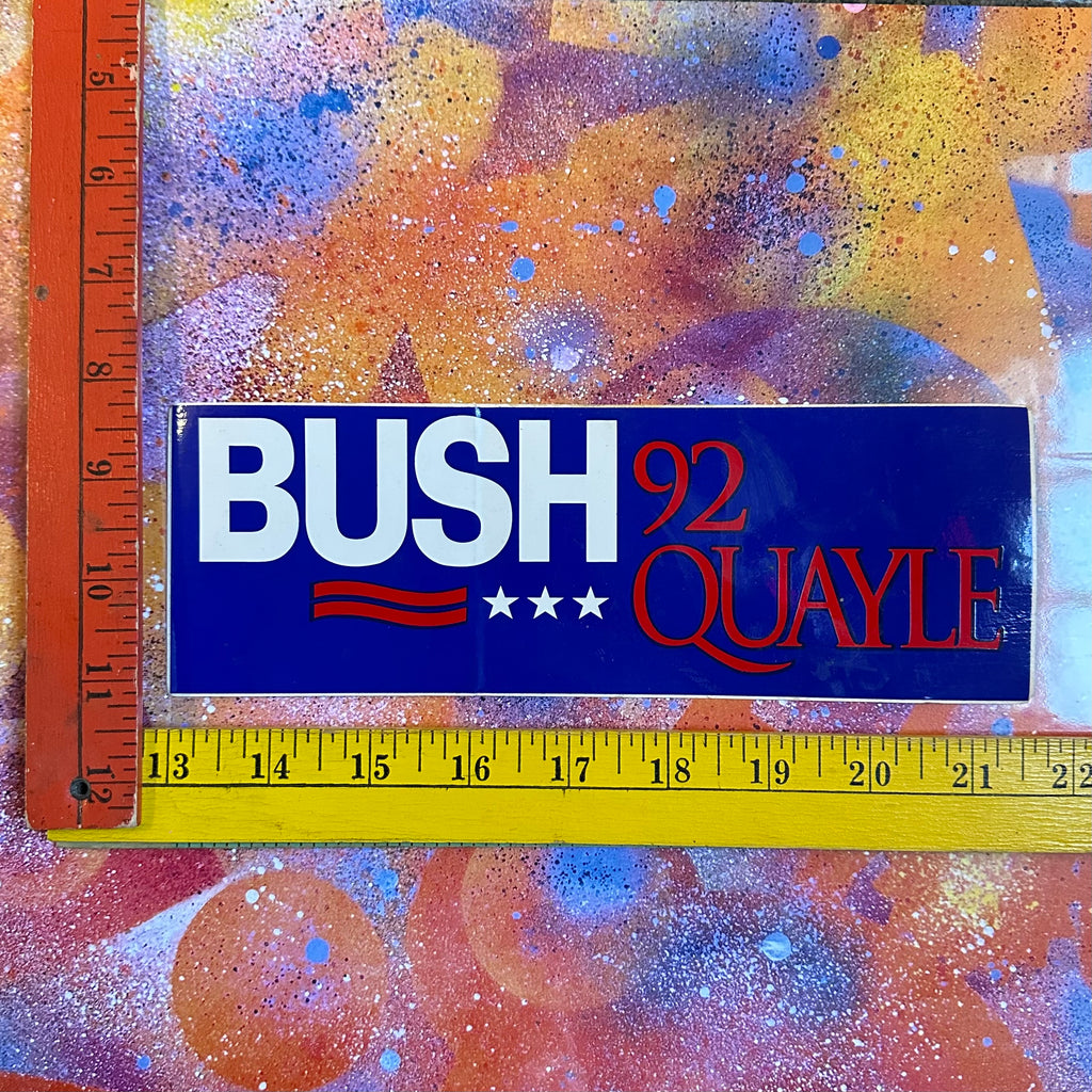 1992 Bush and Quayle Bumper Sticker – RAD Shirts Custom Printing