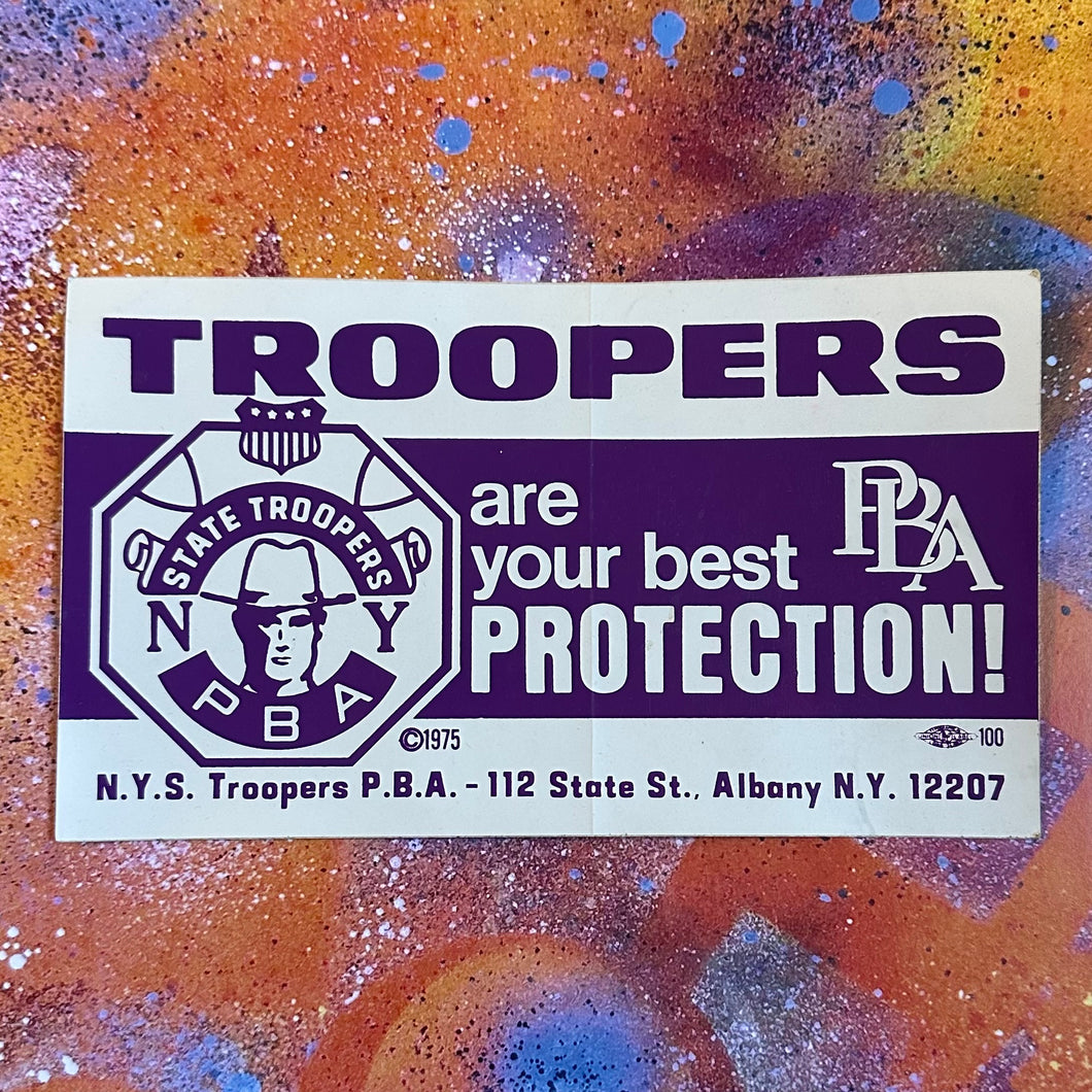 1975 New York State Trooper PBA Sticker – RAD Shirts Custom Printing