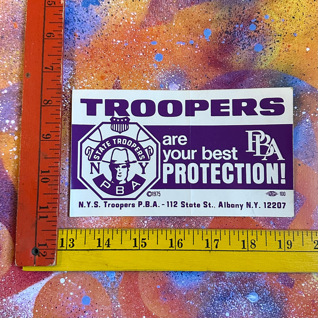 1975 New York State Trooper PBA Sticker – RAD Shirts Custom Printing