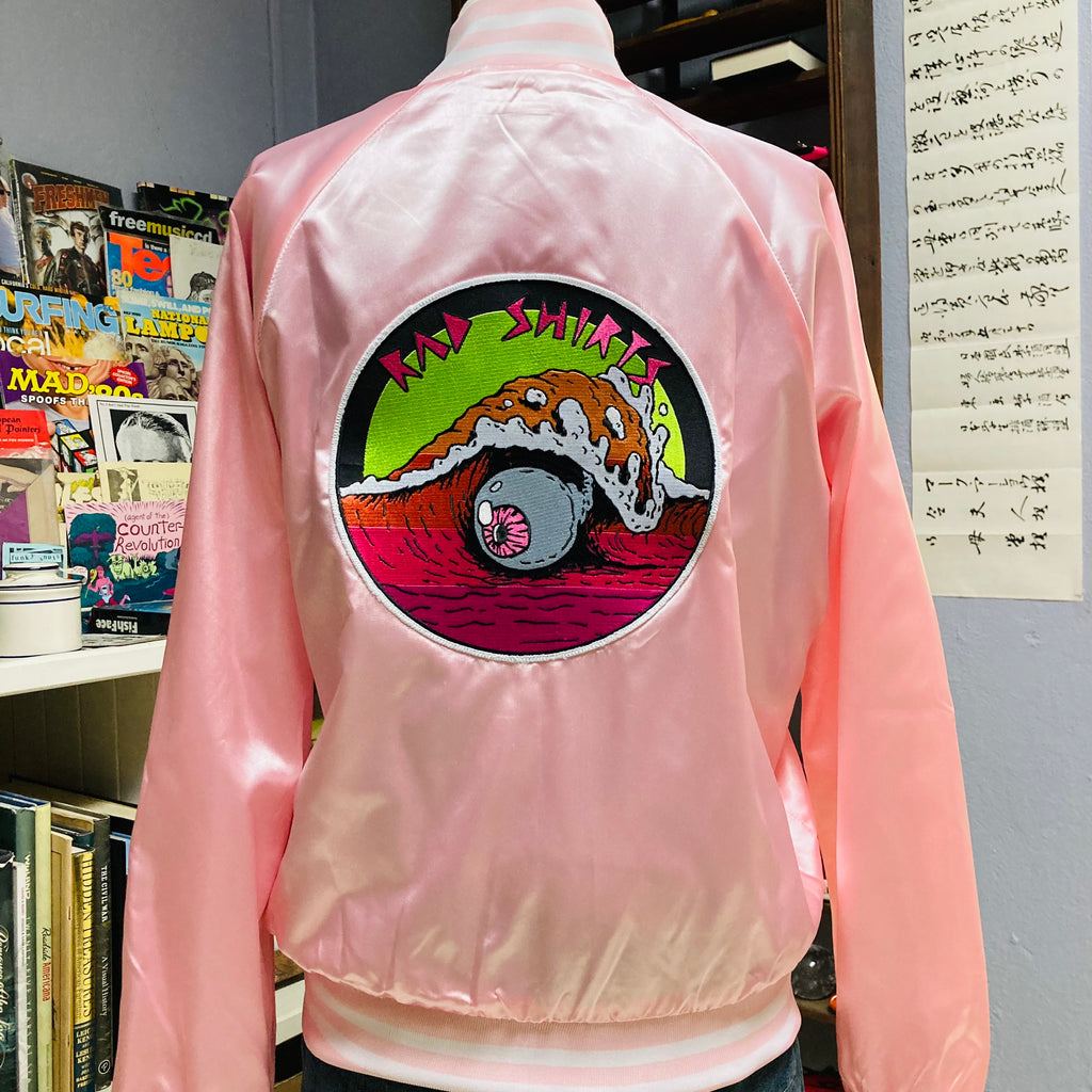 Rad Shirts Surfing Eyeball Satin Jacket – RAD Shirts Custom Printing