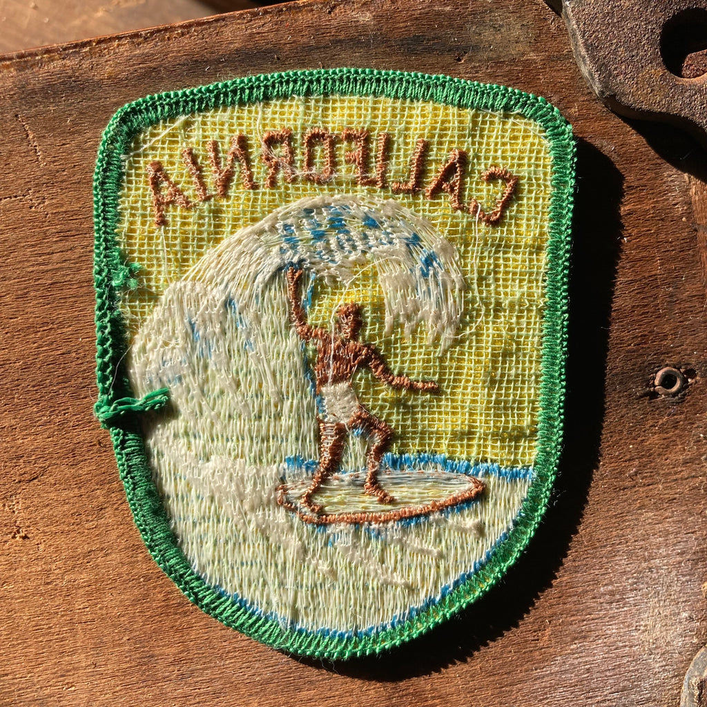 Vintage California patch with a Surfer – RAD Shirts Custom Printing