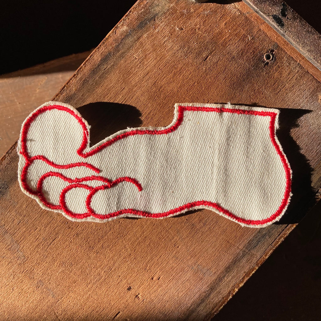 Vintage Foot shaped patch – RAD Shirts Custom Printing