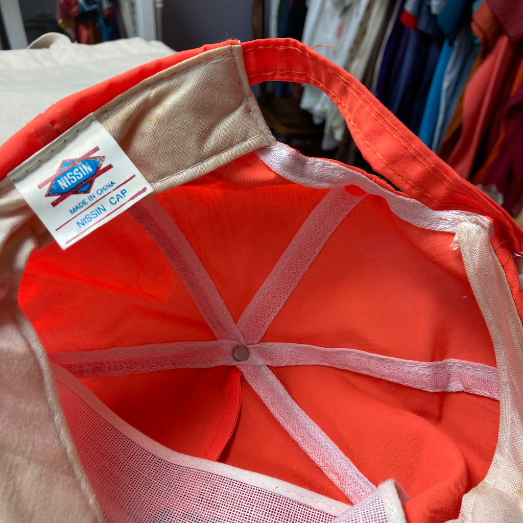 Retro Neon Orange Boca Bearing Power hat – RAD Shirts Custom Printing