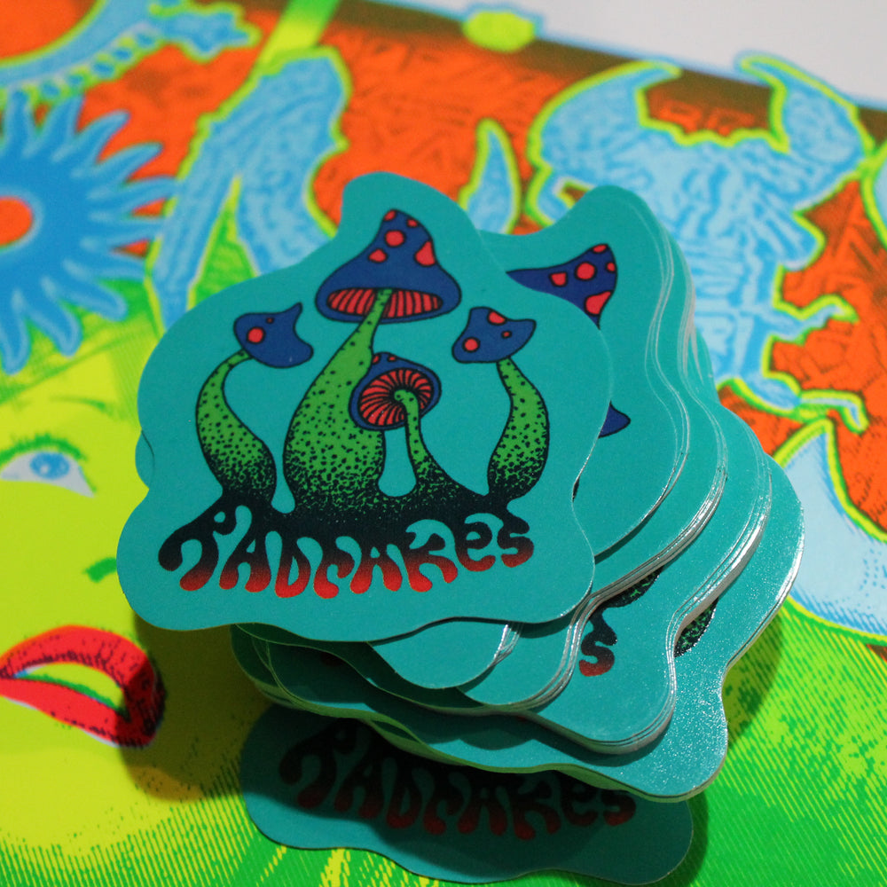 RadCakes Mushroom sticker – RAD Shirts Custom Printing