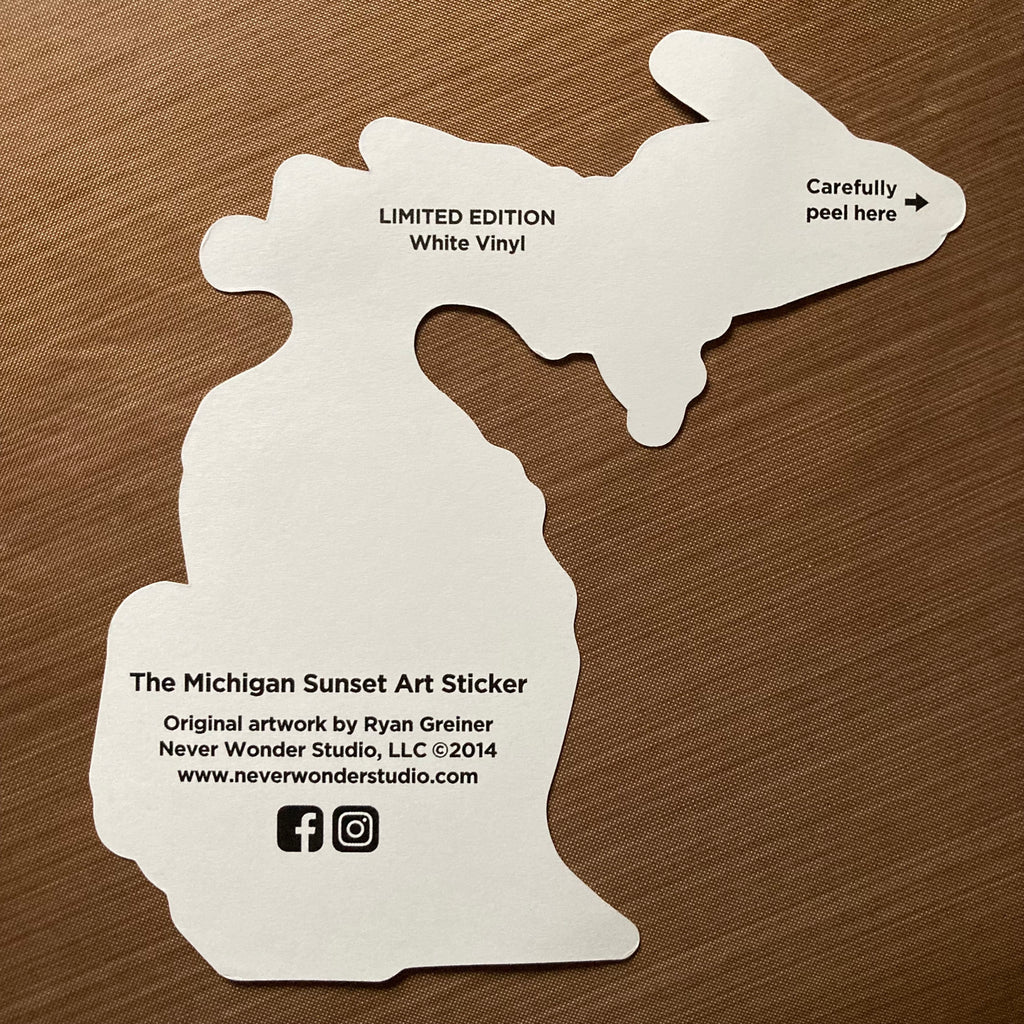Large Michigan sticker by Ryan Greiner – RAD Shirts Custom Printing