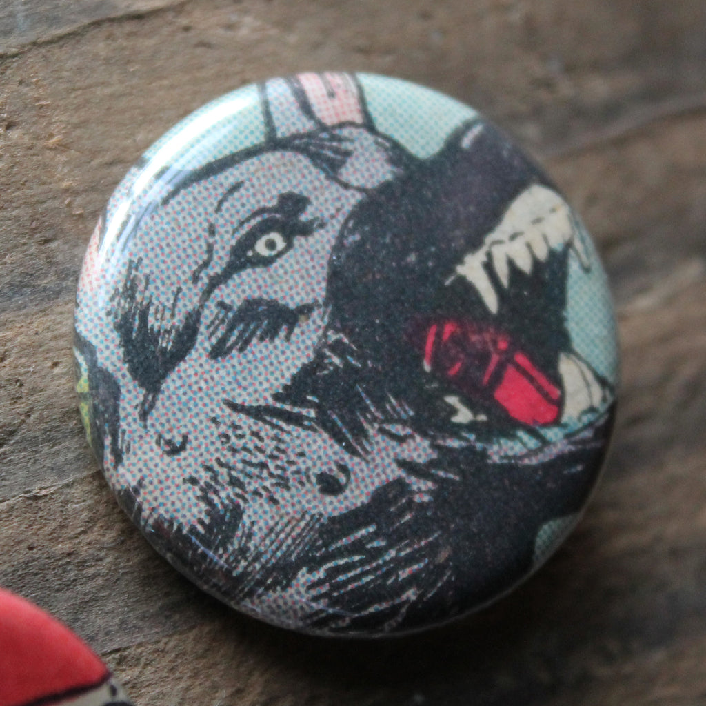 3 Dog pinback buttons – RAD Shirts Custom Printing