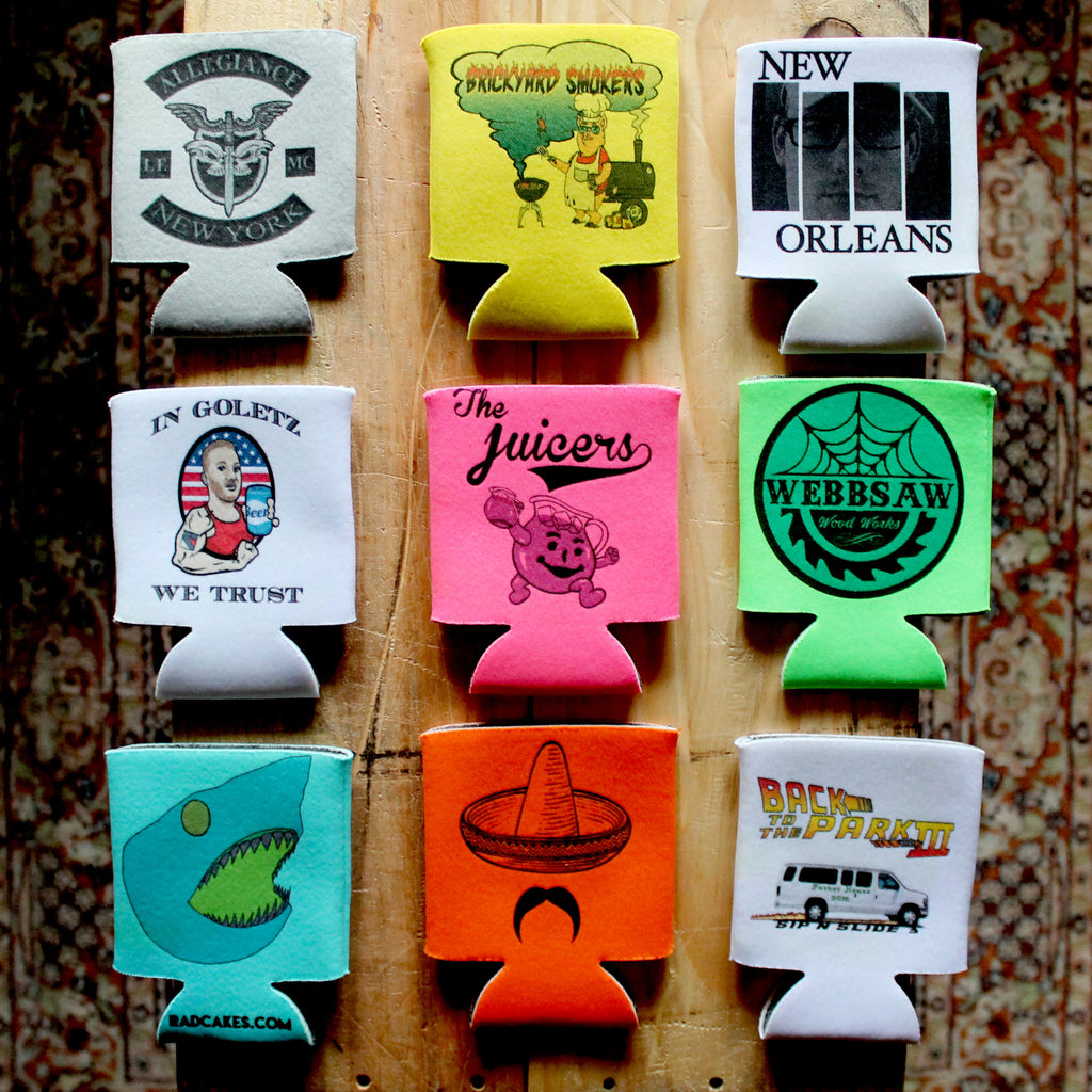 Custom Printed Can Koozies for Beer or Soda – RAD Shirts Custom Printing