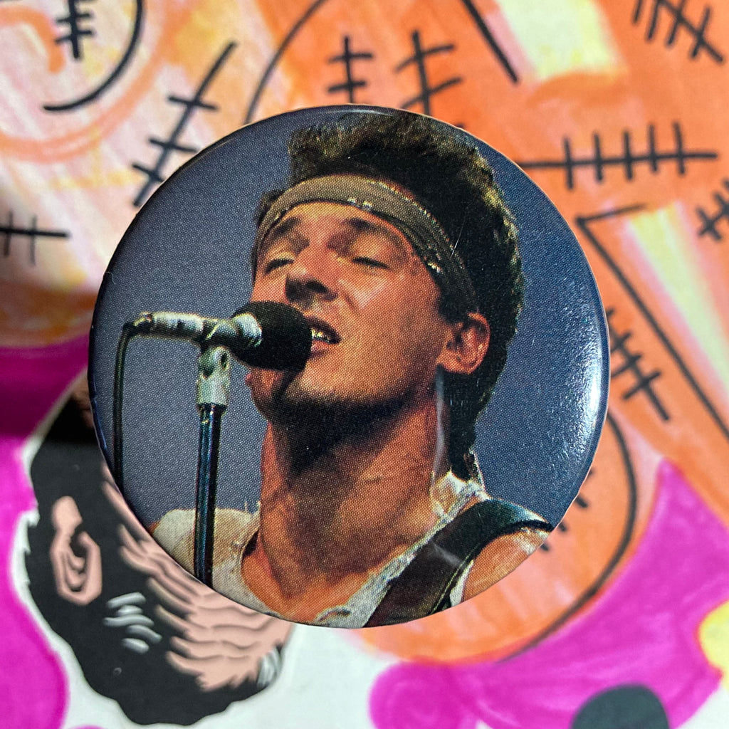 Bruce Springsteen 2.25" pinback button – RAD Shirts Custom Printing